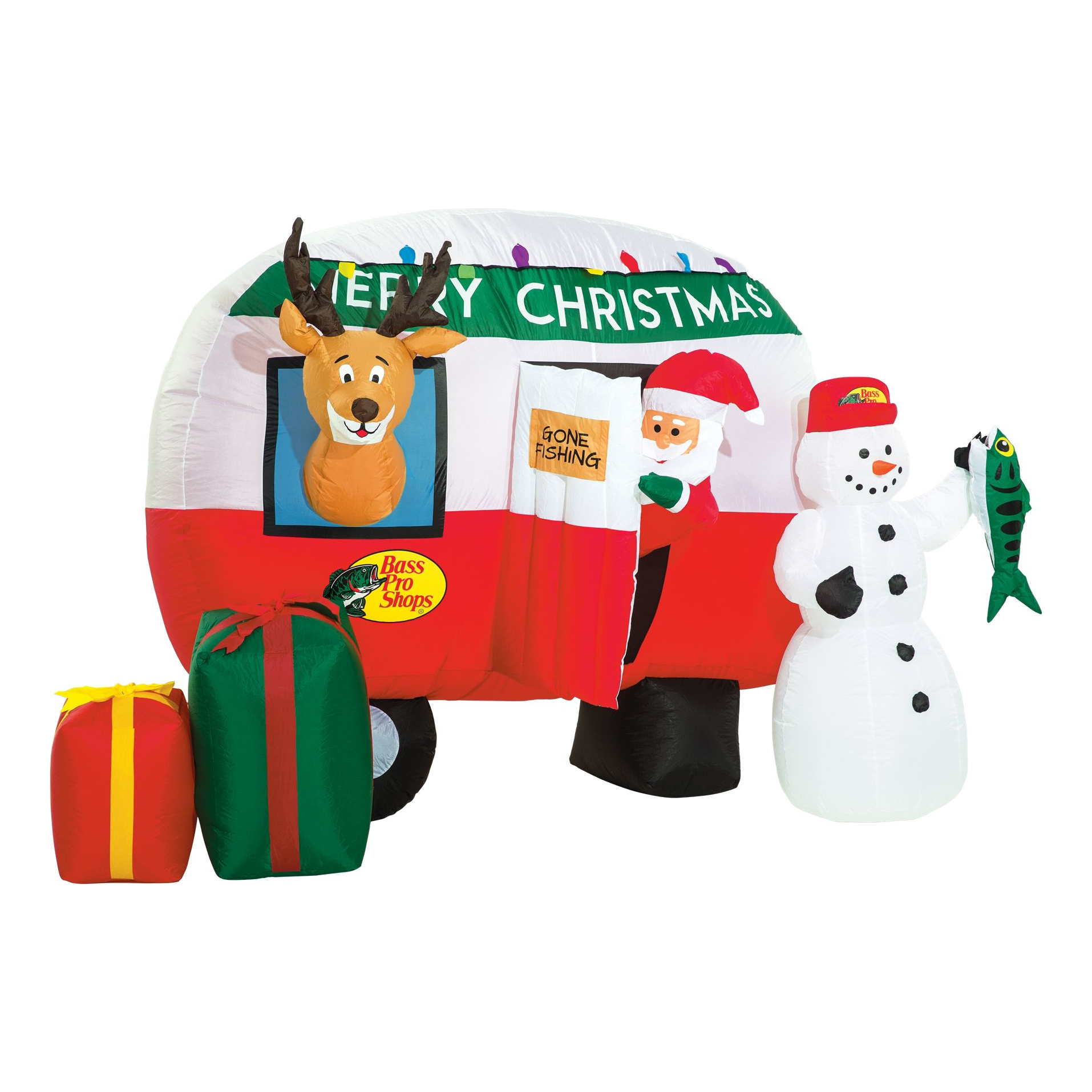 Bass Pro Shops Christmas Camper Inflatable | Cabela's